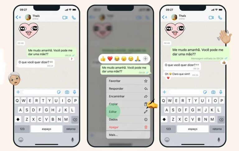 WhatsApp agora permite editar mensagens enviadas WhatsApp agora permite editar mensagens enviadas